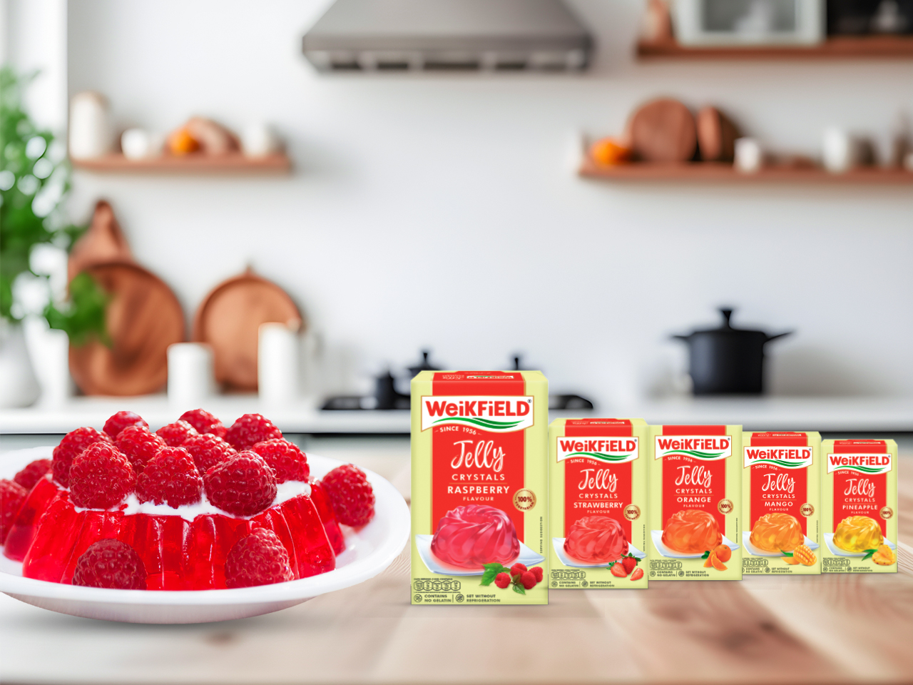 Beat The Heat With Weikfield Raspberry Jelly Crystals Mix!